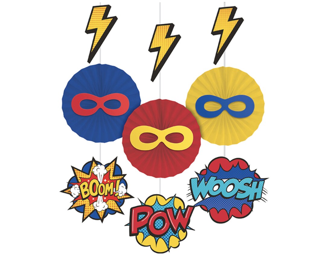 Superhero Party Decorations Superhero Birthday Decorations, Superhero ...