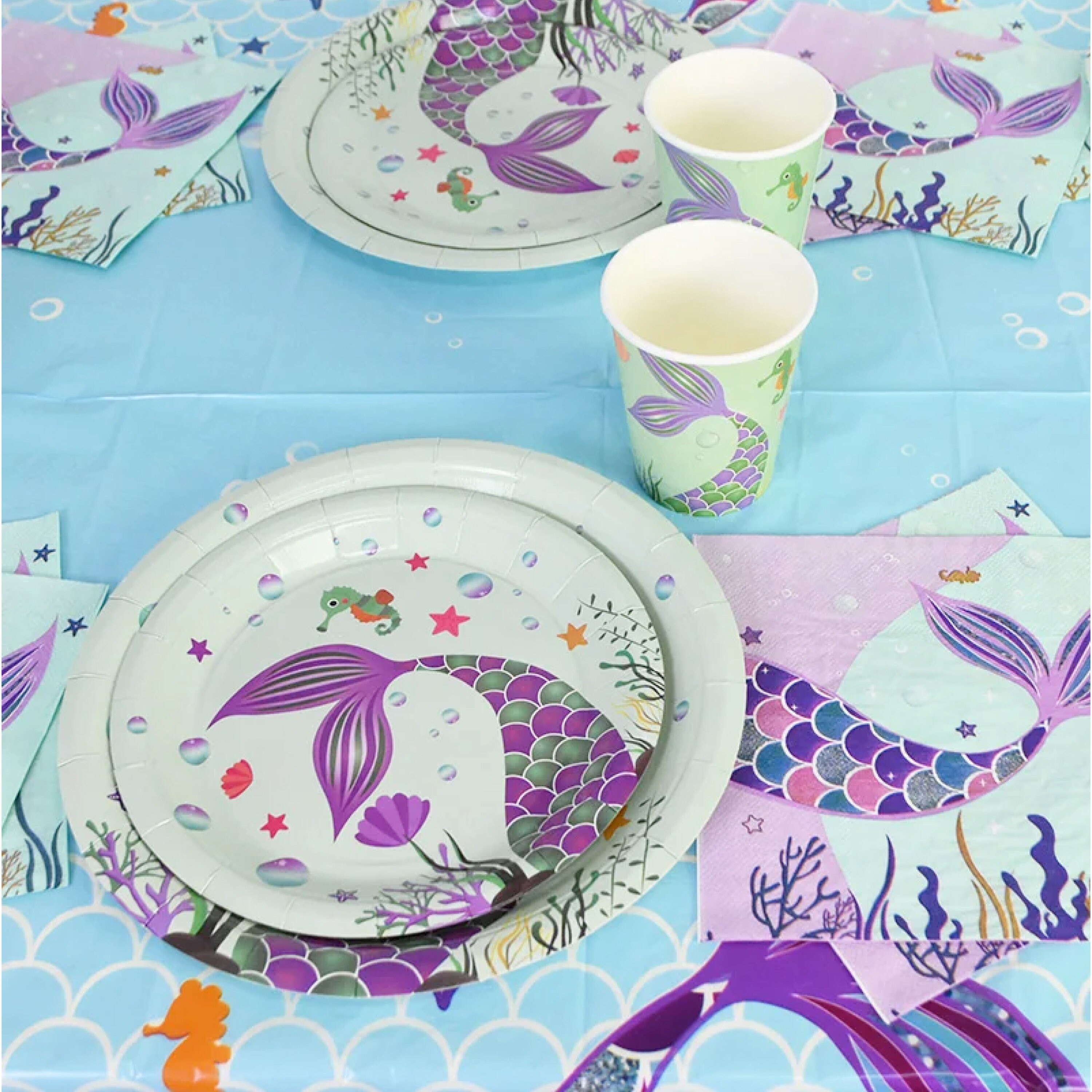 Mermaid Plates Mermaid Party, Mermaid Birthday, Mermaid Bachelorette ...