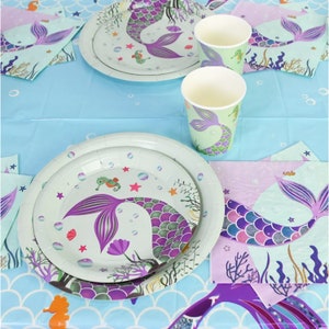 Mermaid Tail Party Cups Mermaid Decorations, Mermaid Party, Party ...