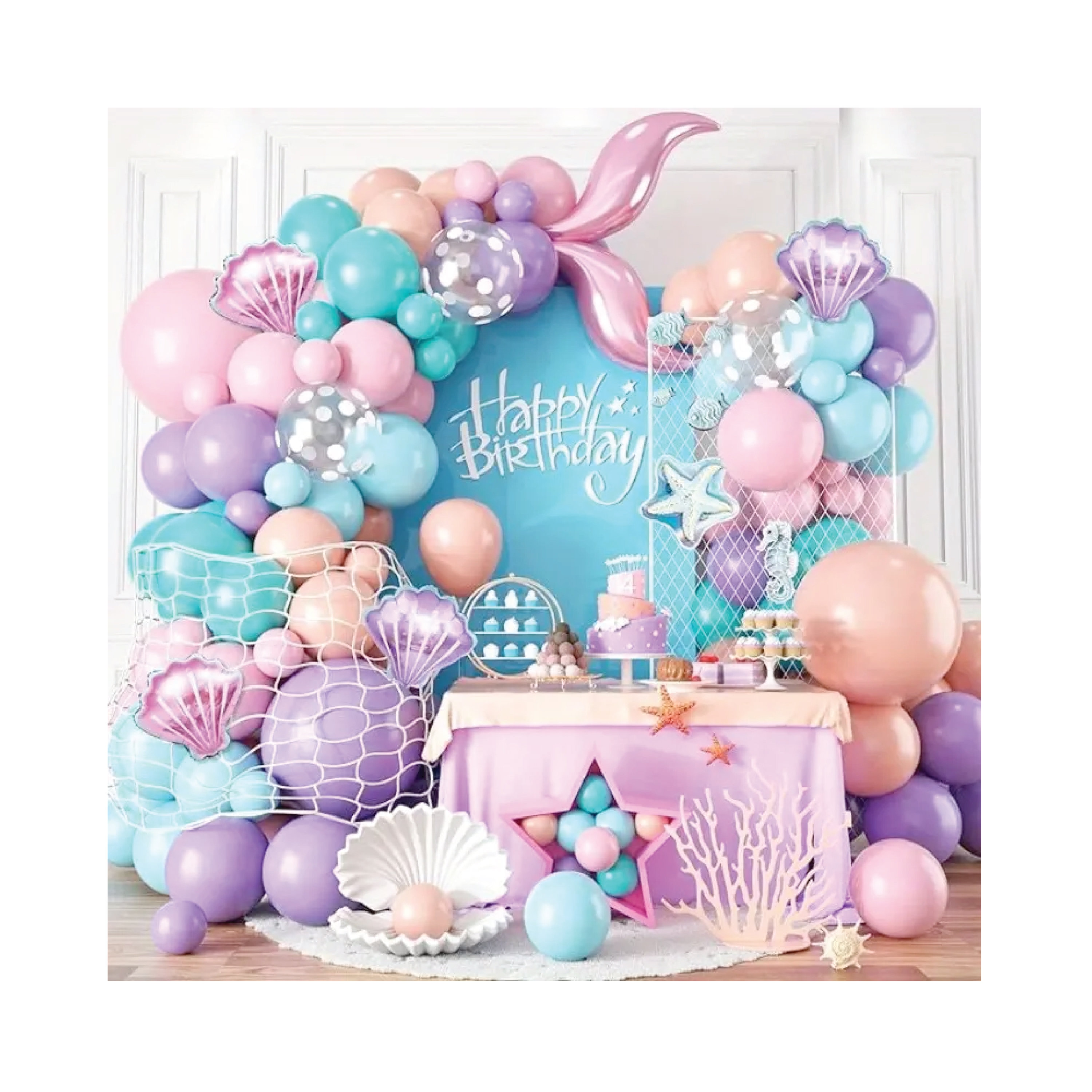 Mermaid theme party store