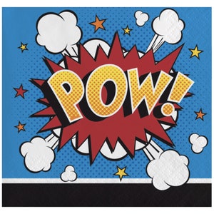Superhero Napkins Super Hero Party Supplies, Superhero Party ...