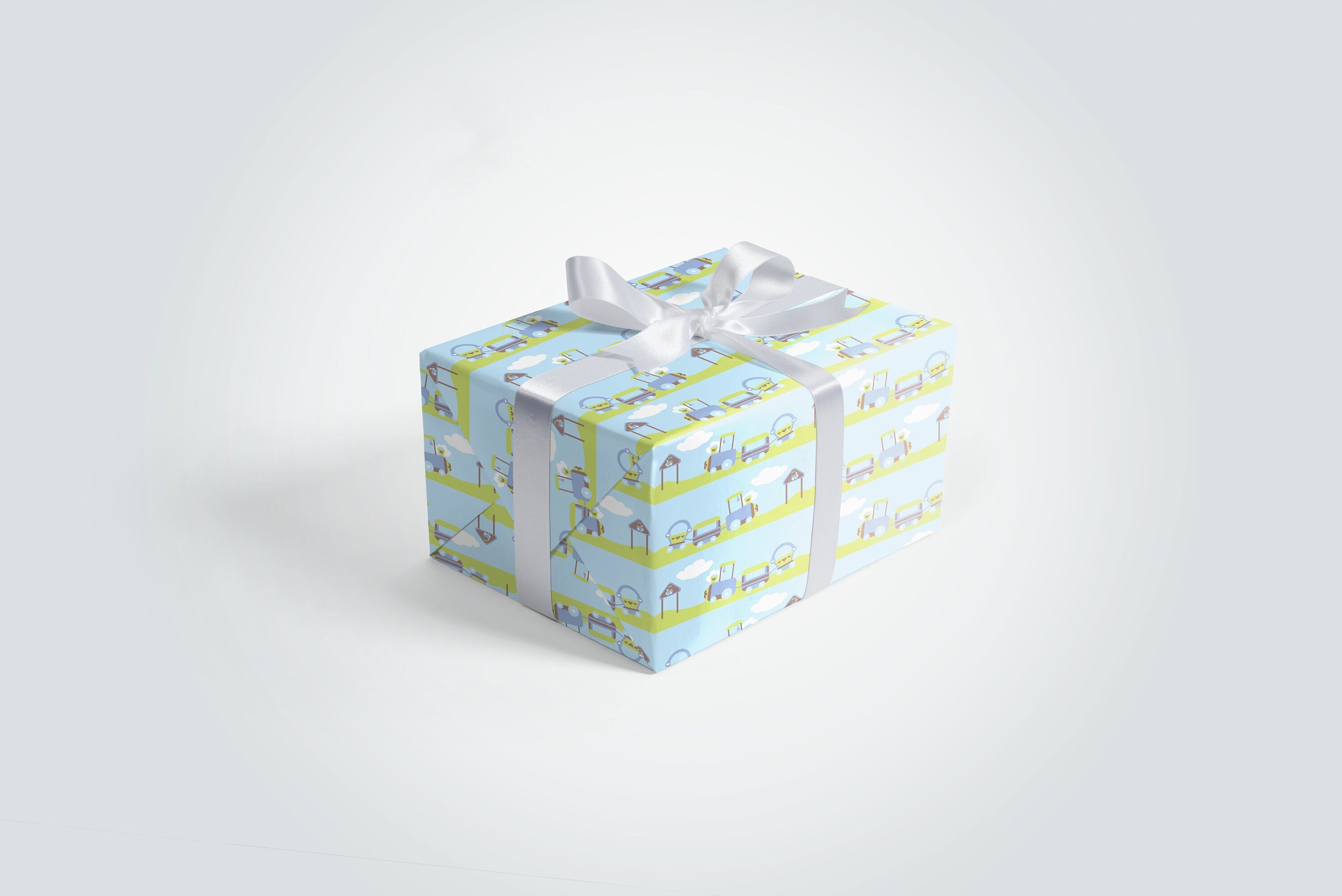 Train Wrapping Paper 5 Sheets Custom Gift Paper, Wrapping Paper, Custom ...