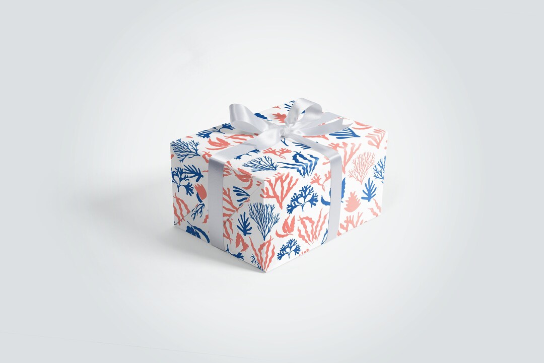 Coral Reef Wrapping Paper -sheets or Rolls- Custom Paper, Wrapping ...