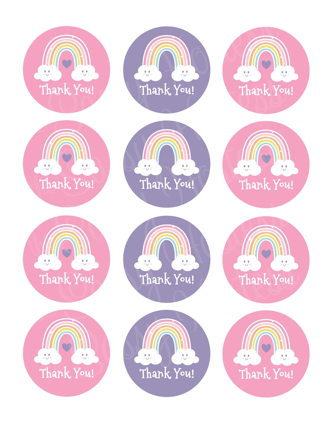EDITABLE Rainbow Favor Tag Rainbow Favor Tag, Rainbow Birthday Party ...