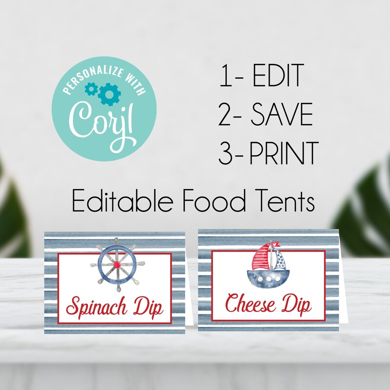 Nautical Place Cards - Etsy