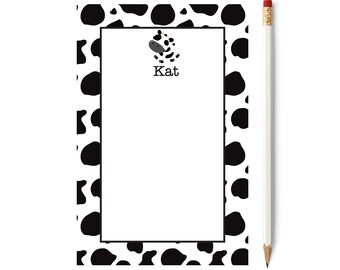 Personalized Sticky Notes With Cow Print Design and Custom - Etsy