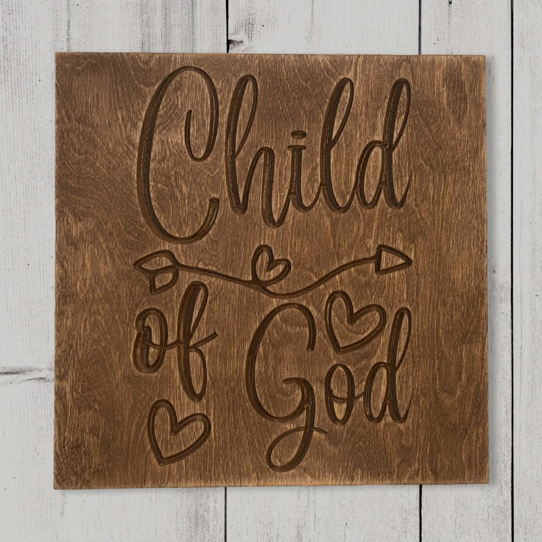 Child of God Christian Wall Art Wood Sign - Etsy