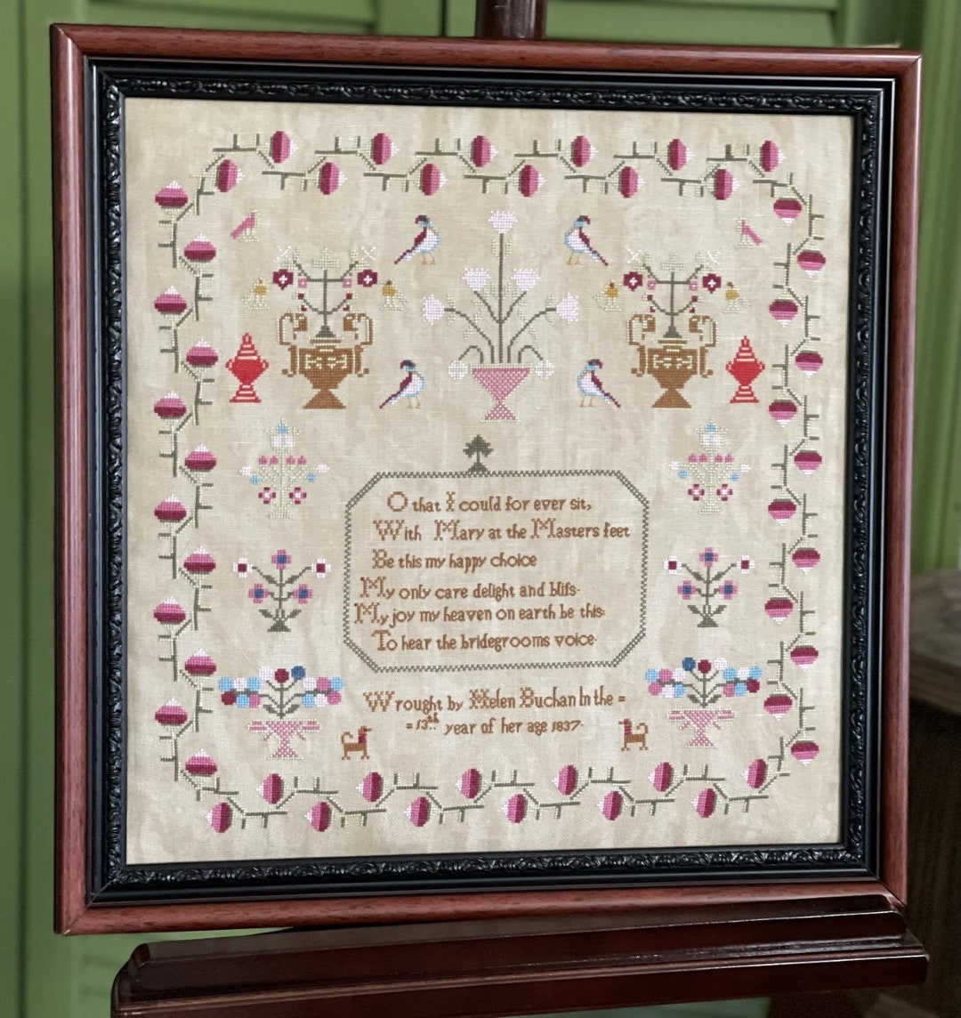 PDF Helen Buchan 1837 Reproduction Cross Stitch Chart Smoky Mountain ...