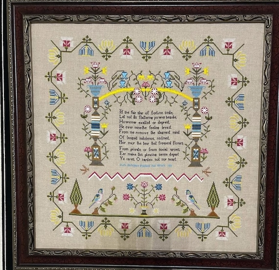 Pdfruth Bateman 1811 Reproduction Sampler Chart From Smoky | Etsy