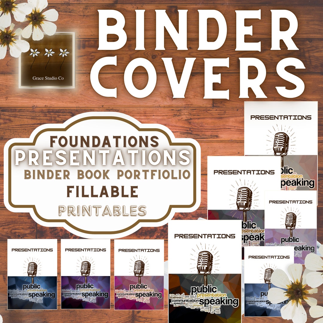 Foundations Presentation Binder / Notebook / Portfolio Covers *fillable ...