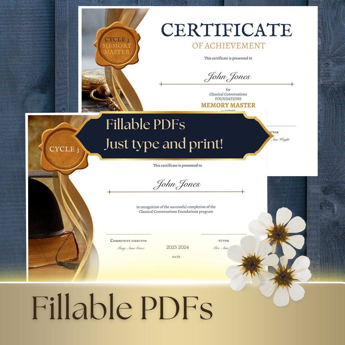 Classical Conversations Foundations & MEMORY MASTER Certificates Cycle ...