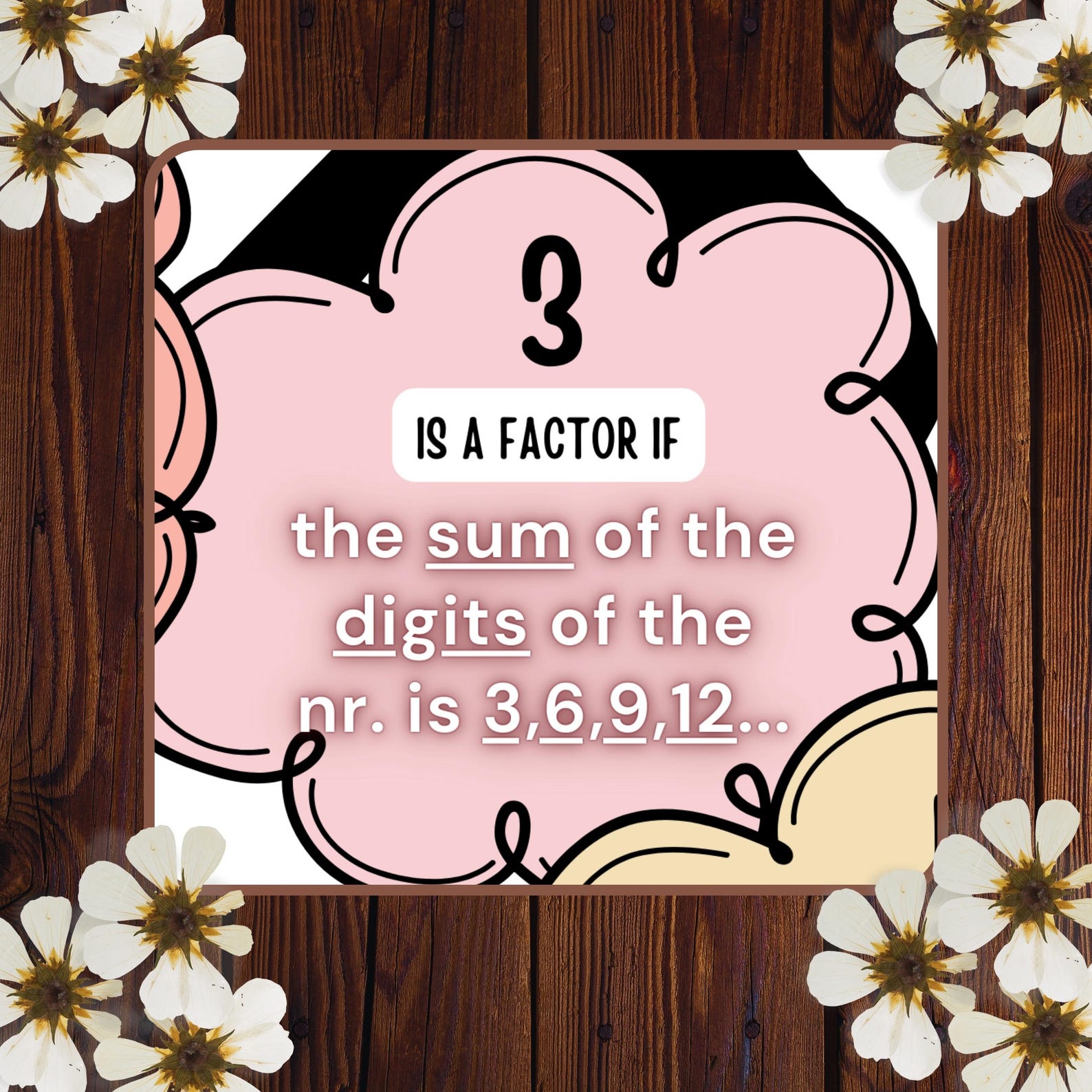 Math Factor Cheat Sheet PRINTABLE Pdf - Etsy