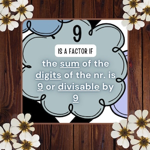 Math Factor Cheat Sheet PRINTABLE Pdf - Etsy