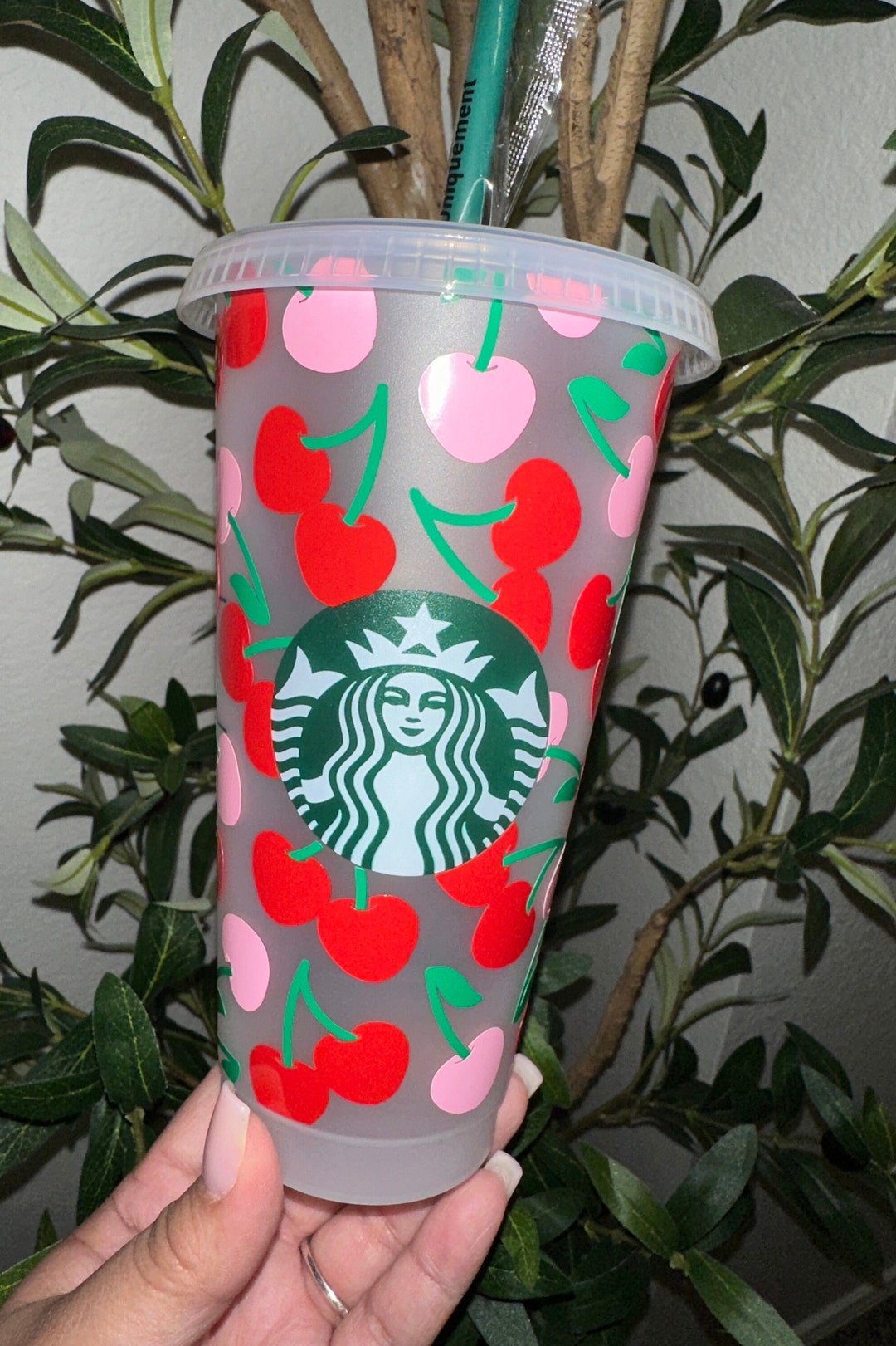 Cherries Starbucks Cold Cup - Etsy