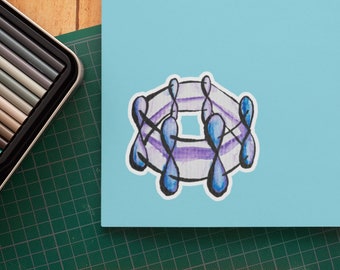 Benzene Stencil - Etsy UK