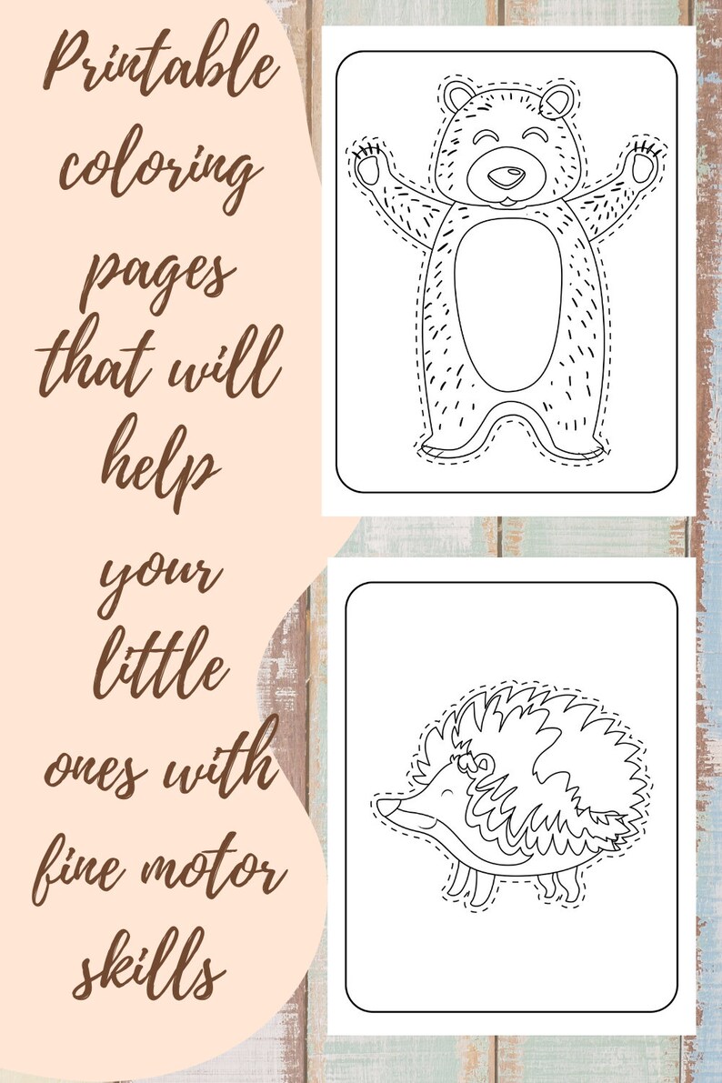 Coloring Pages for Kids Scissor Skills Printable Download - Etsy