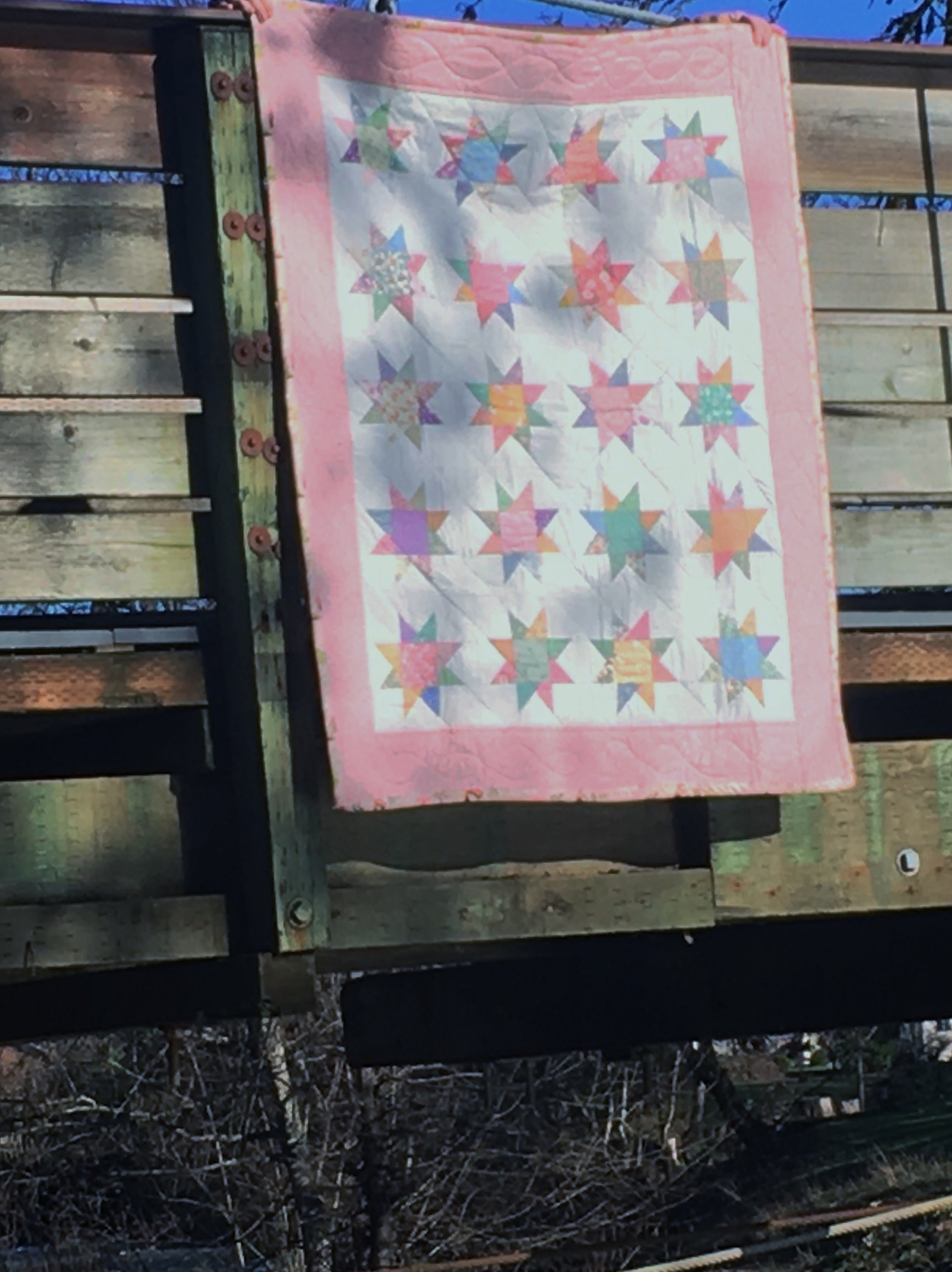 Retro Spring Star Quilt - Etsy