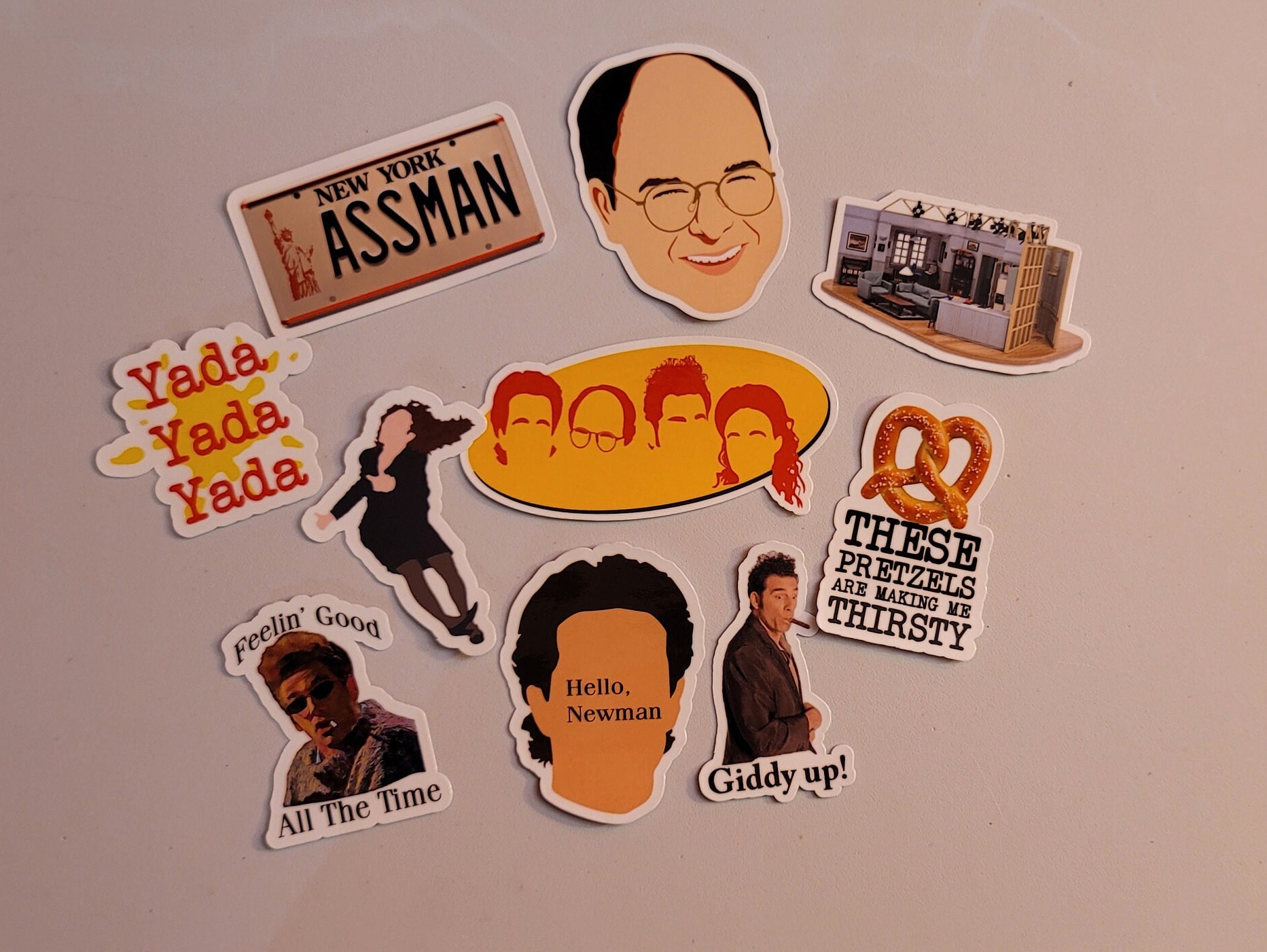 Seinfeld Stickers. 10 Pack of Stickers, Vinyl, Long Lasting. - Etsy