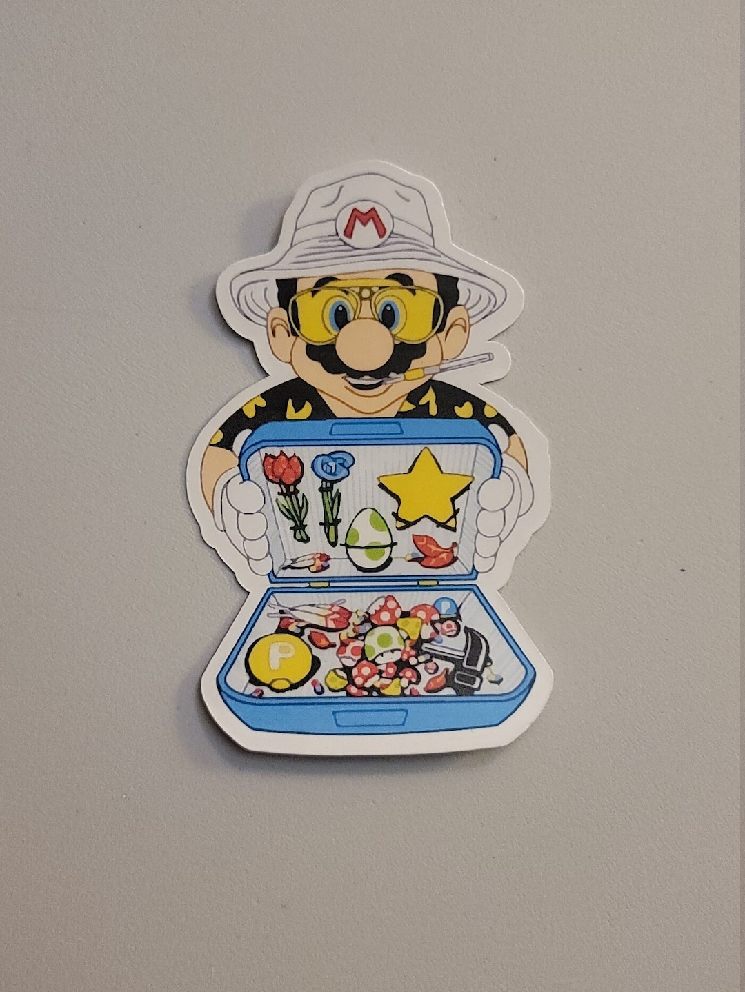 Mario Sticker. Fear and Loathing Super Mario - Etsy