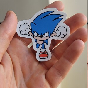 Sonic the Hedgehog Stickers. 6 Pack of Vinyl Decals - Etsy
