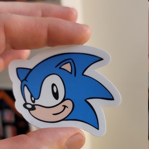 Sonic the Hedgehog Stickers. 6 Pack of Vinyl Decals - Etsy