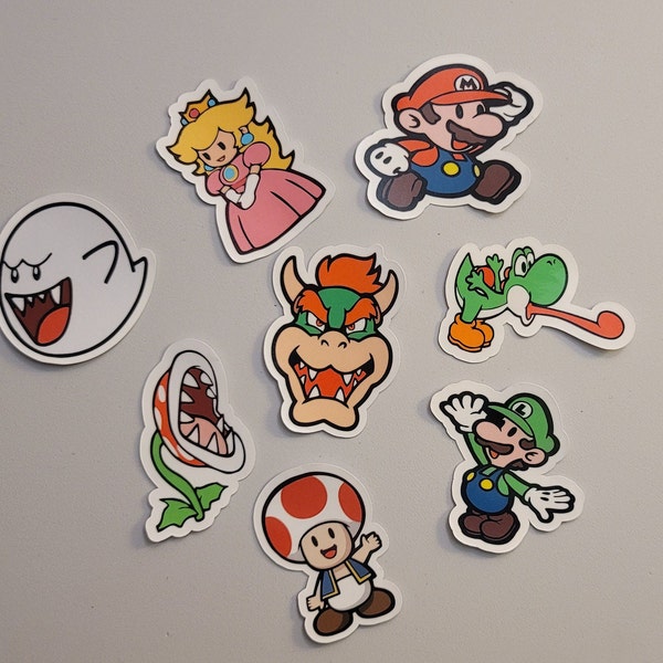 Super Mario Mushroom Decals - Etsy