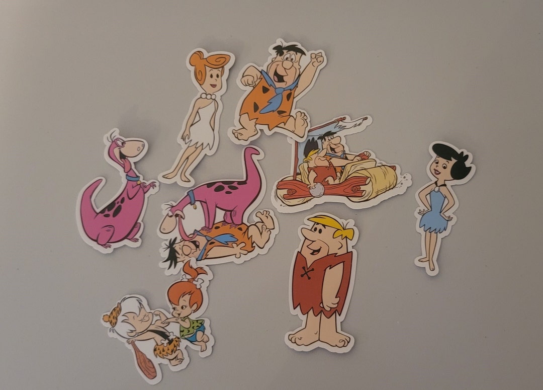 Flintstones Stickers. Cartoon Sticker Pack. Vinyl - Etsy