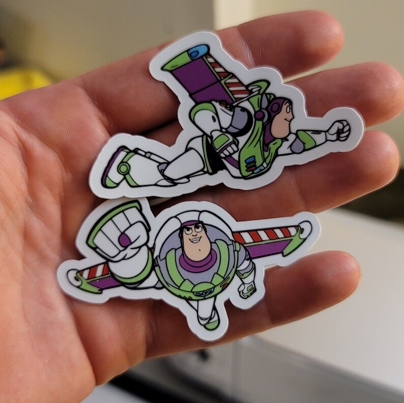 Buzz Lightyear Stickers. 8 Pack of Vinyl Decals - Etsy