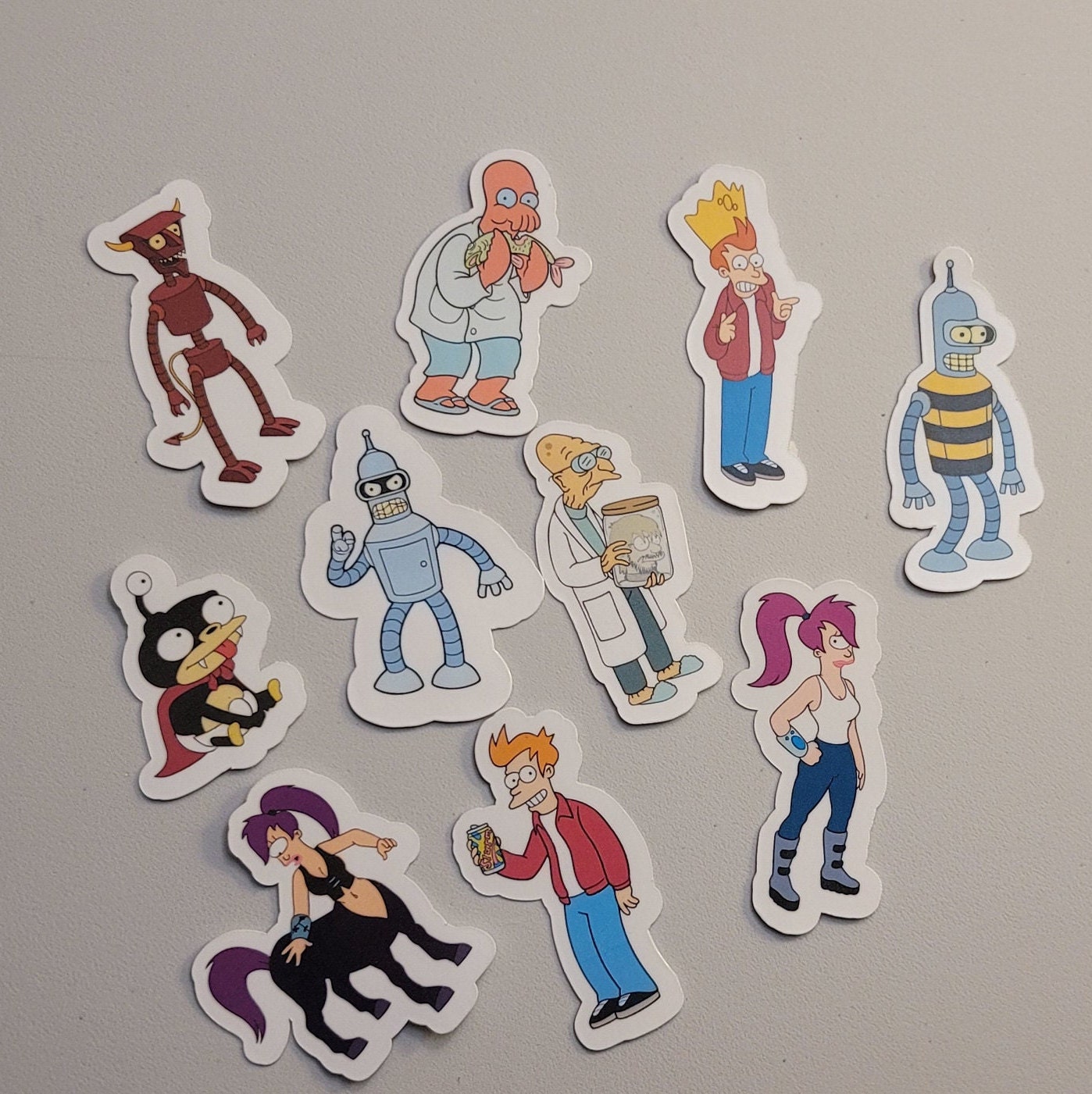 Futurama Stickers. 10 Pack, Vinyl, Long Lasting - Etsy