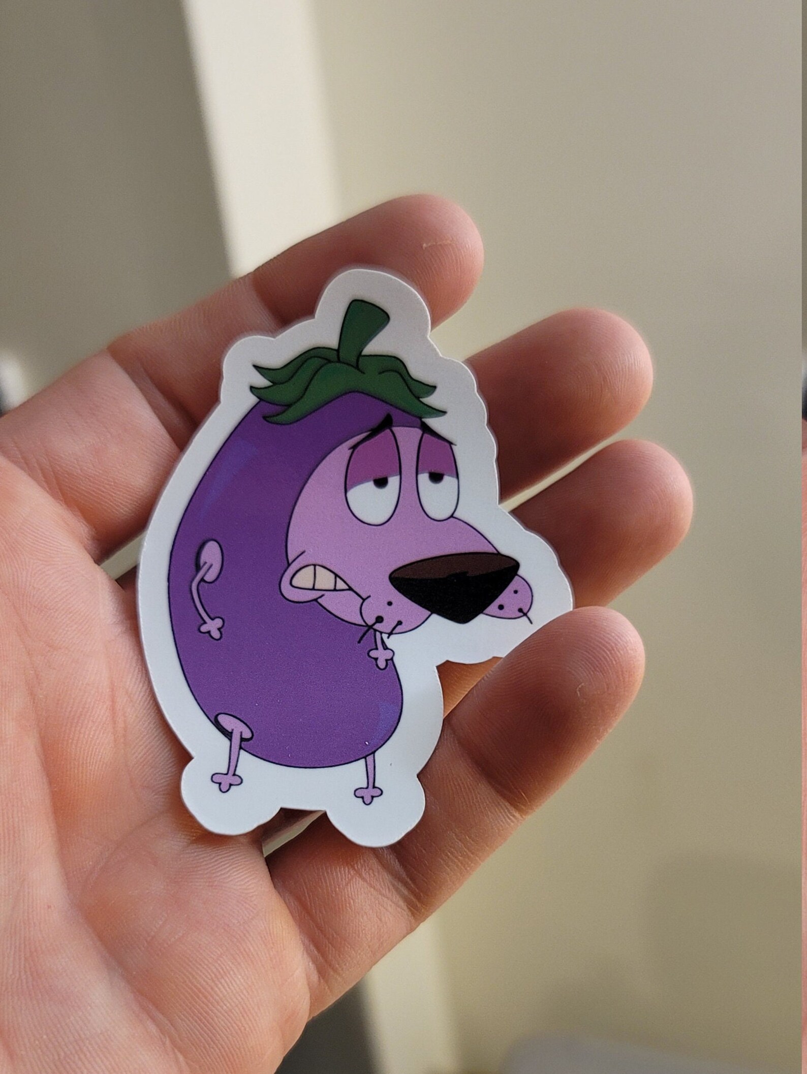Courage the Cowardly Dog Stickers. 12 Pack of Stickers. - Etsy