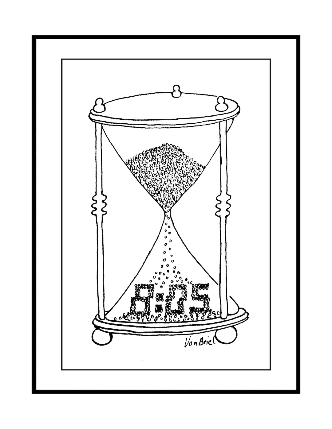 HOURGLASS DIGITAL Sand Timer Egg Timer Sandglass Humor - Etsy