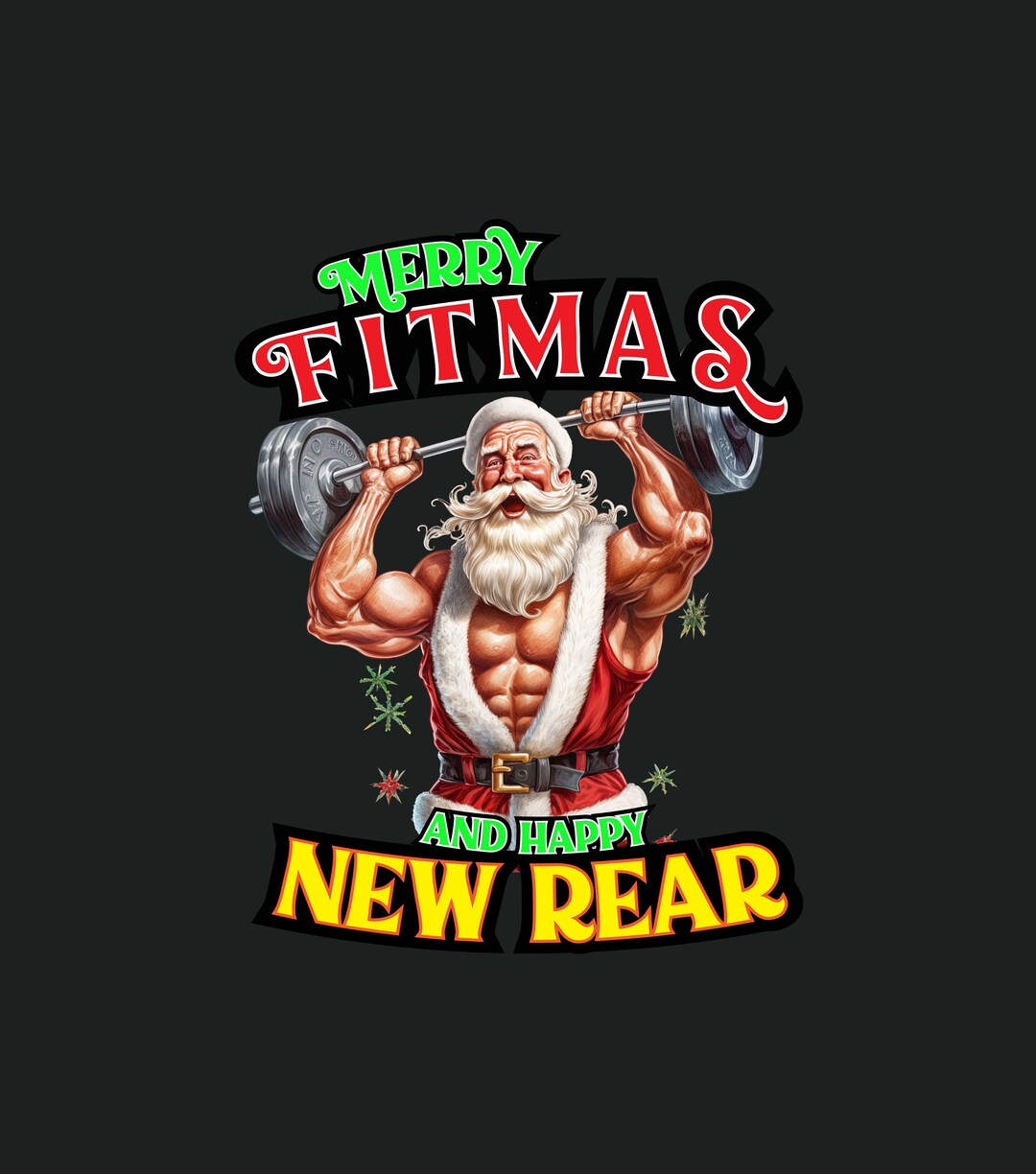 Merry Fitmas and a Happy New Rear Cutting Files|christmas Fitness ...