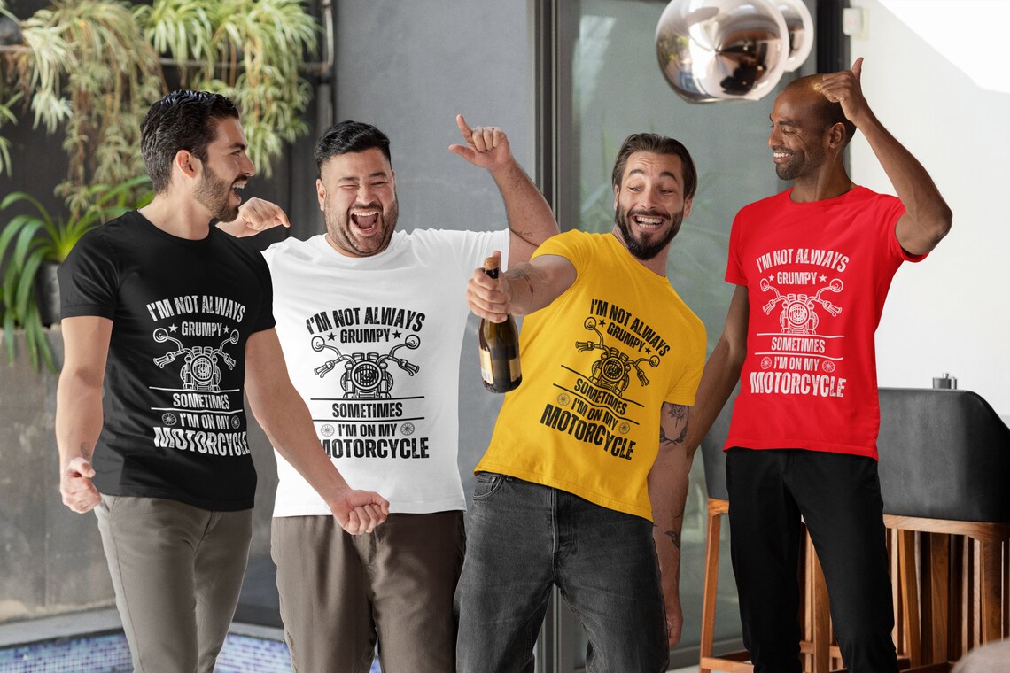 Grumpy Motorcycle SVG | Both White and Black Variants | Motorcycle PNG ...