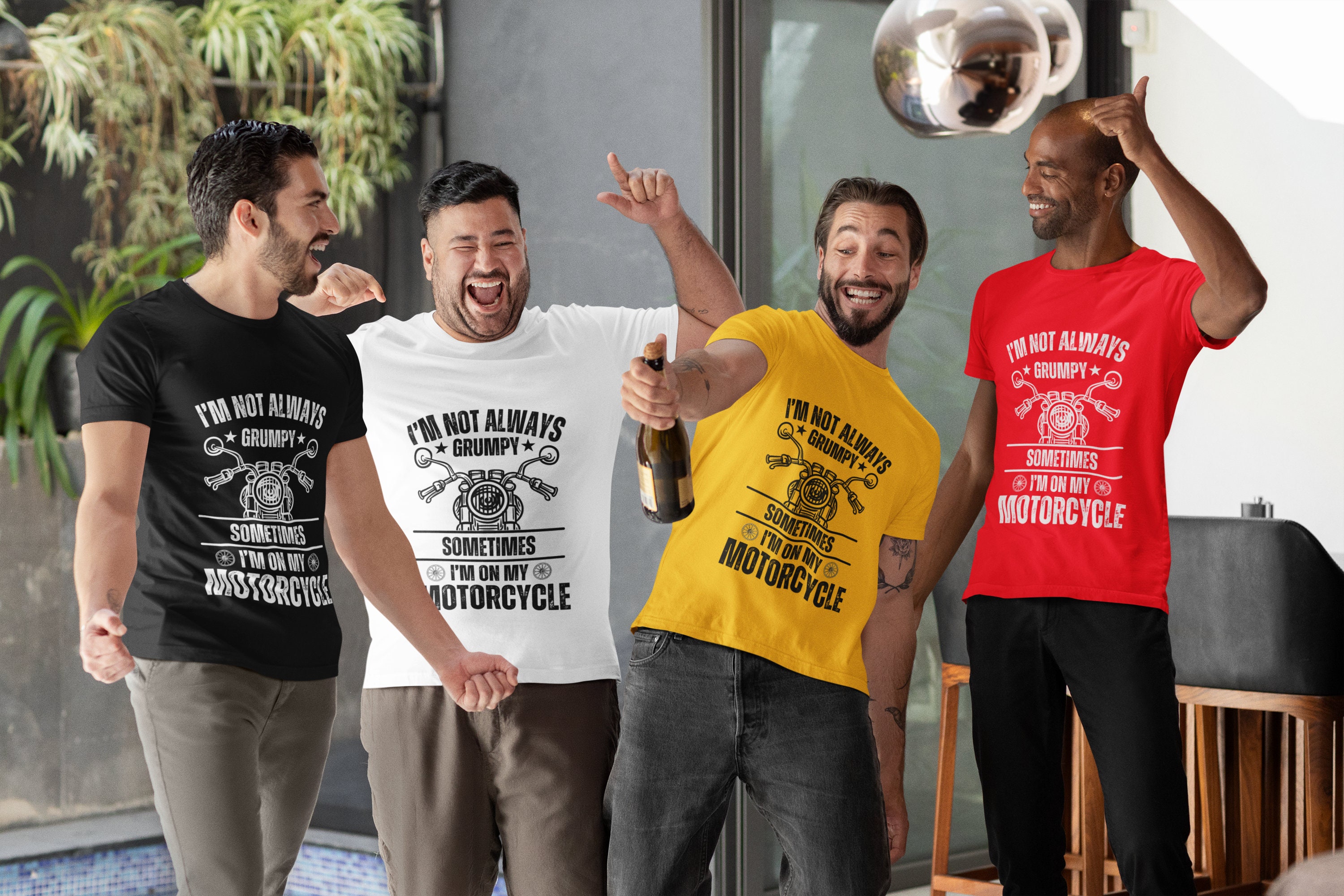 Grumpy Motorcycle SVG | Both White and Black Variants | Motorcycle PNG ...