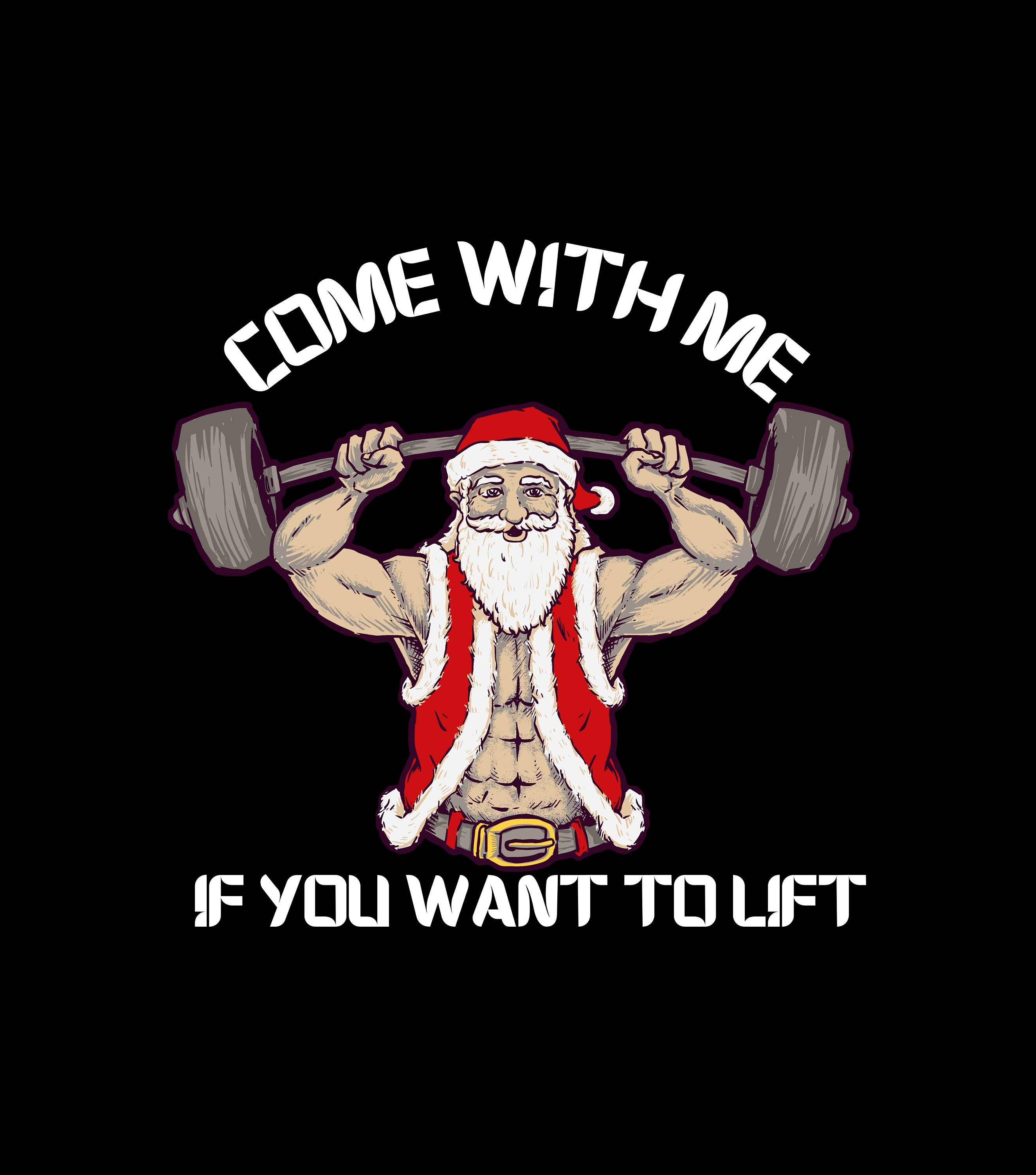 Santa Workout Shirt Svg Exercise Svg Gym Svg Bundle - Etsy