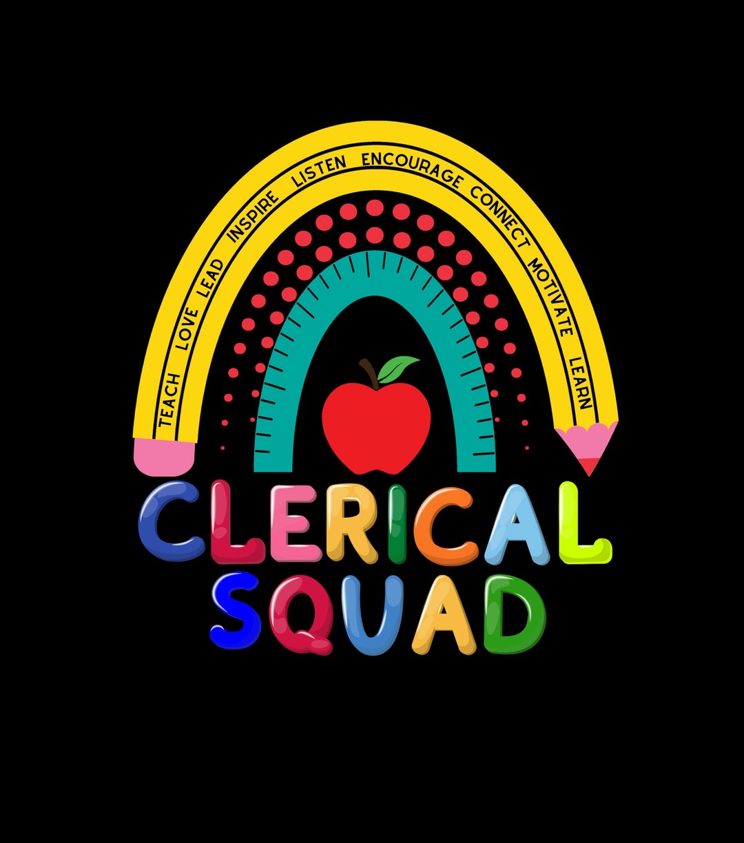Clerical Squad PNG | School Squad Png | School Grade Squad | Rainbow ...