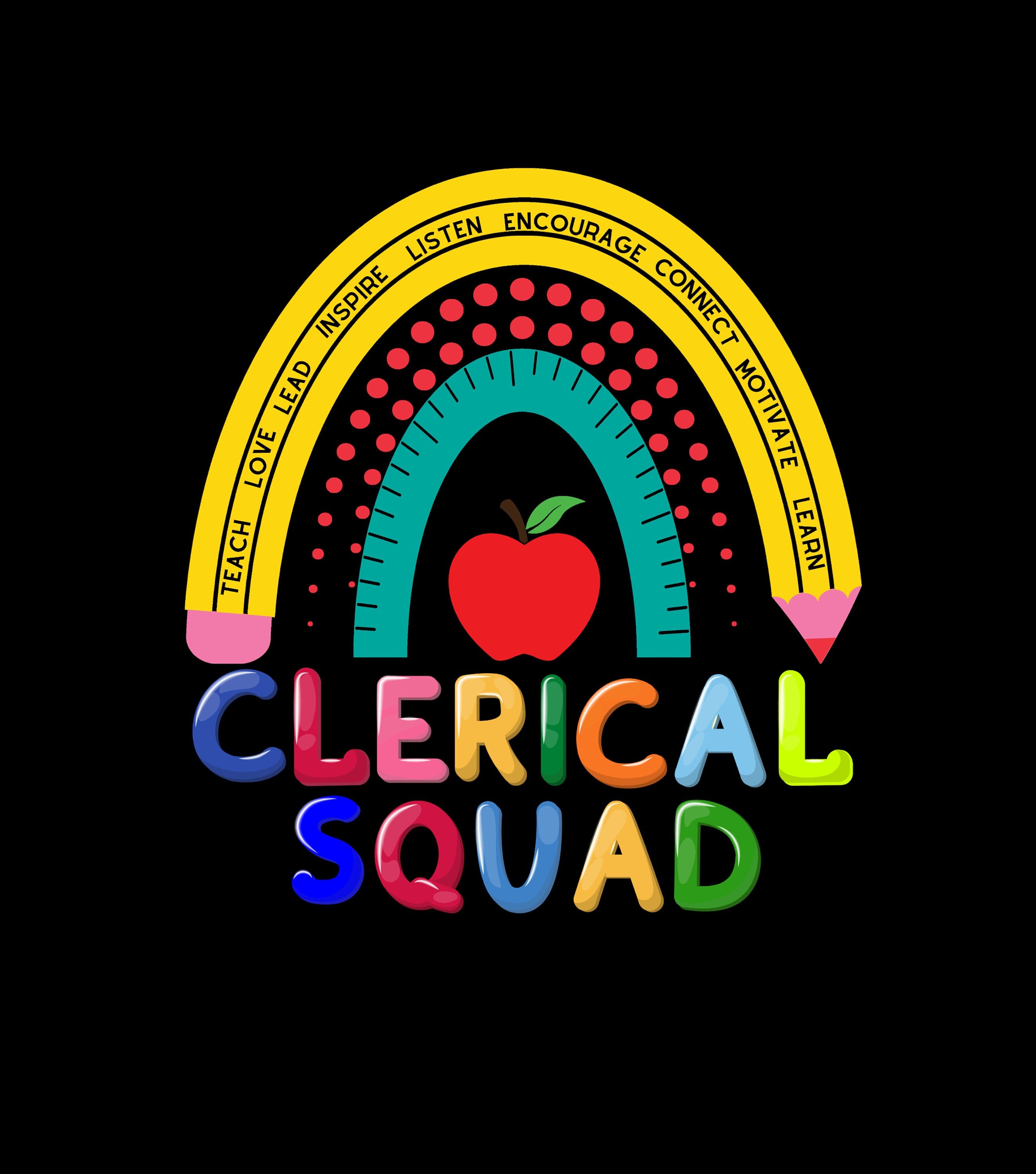 Clerical Squad PNG School Squad Png School Grade Squad - Etsy