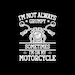 Grumpy Motorcycle SVG | Both White and Black Variants | Motorcycle PNG ...