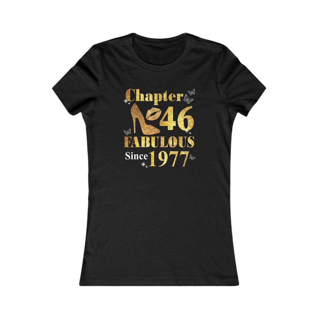 46th Birthday Women Shirt | Vintage 1977 Shirt | 46th Sublimation | 46 ...