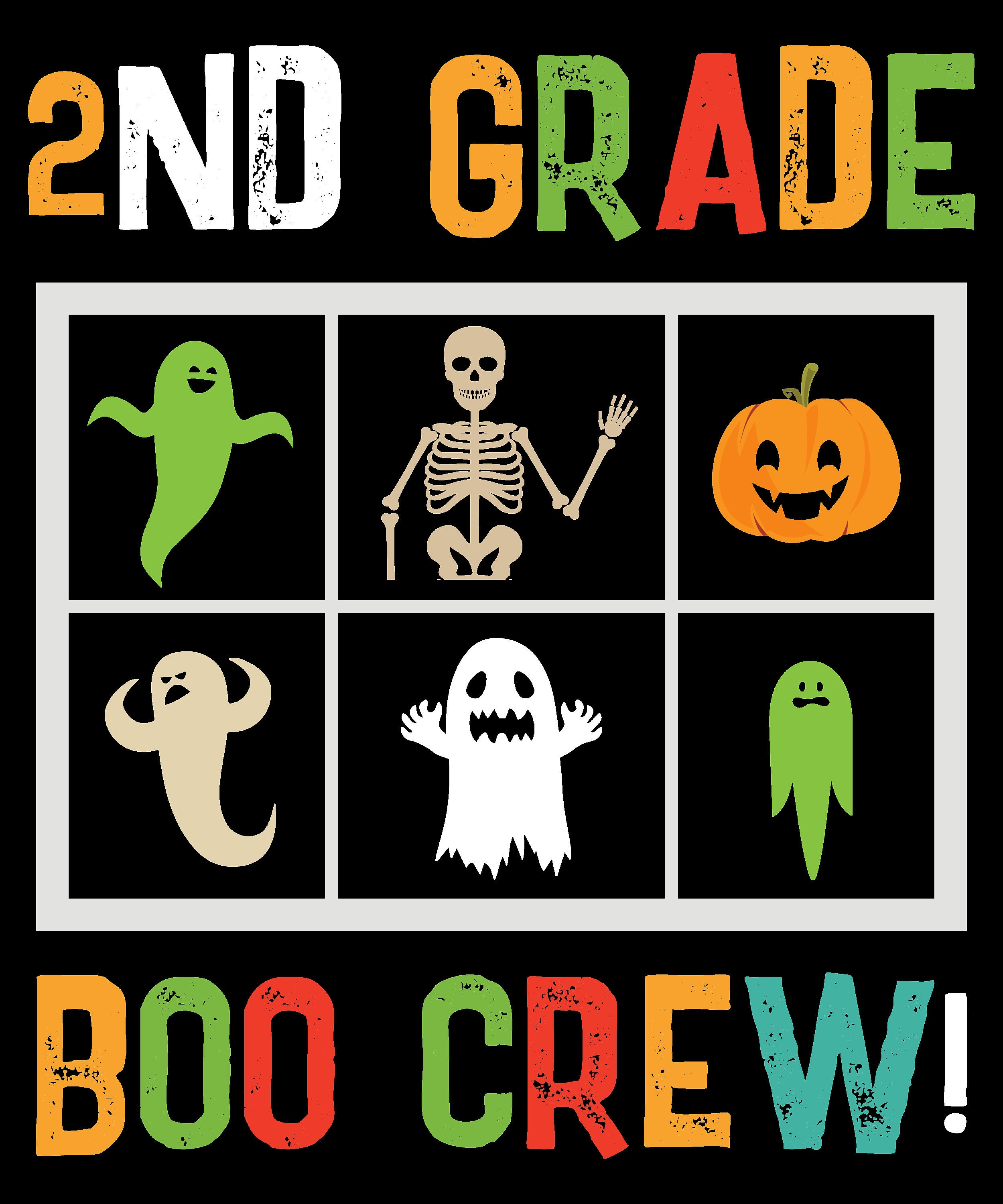 2nd Grade Boo Crew Teacher Student Funny Halloween Costume SVG, 2nd ...