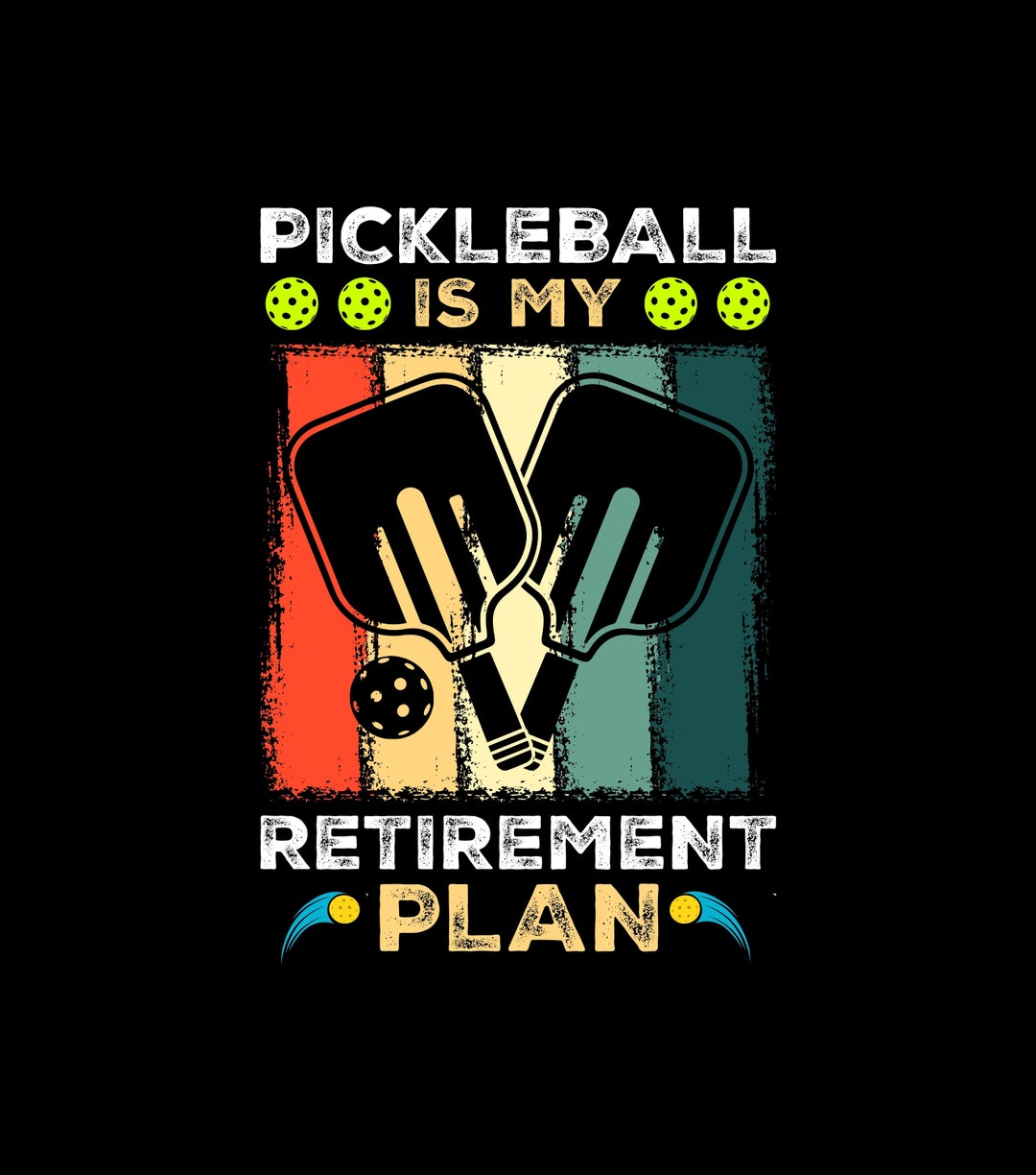 Pickleball Retirement Svg |goodbye Tension Hello Pension Svg |cut Files ...