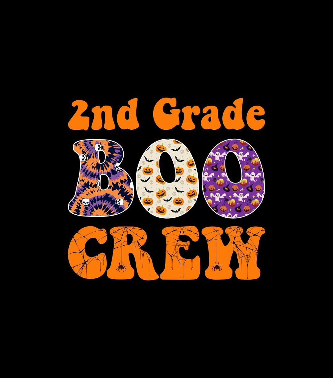 2nd Grade Boo Crew Teacher Student Funny Halloween Costume SVG, 2nd ...