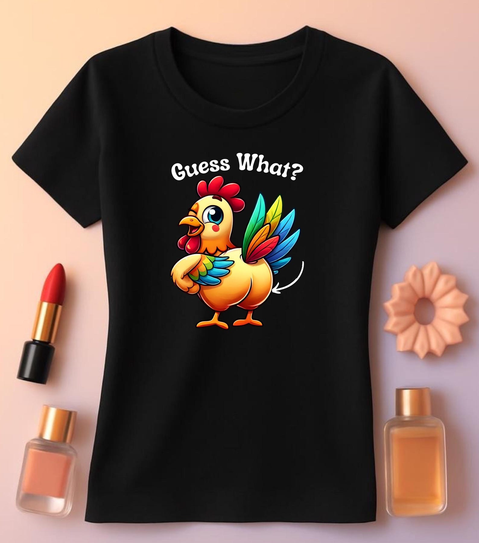 Chicken Butt SVG - Guess What Funny Meme - Perfect for T-shirts ...