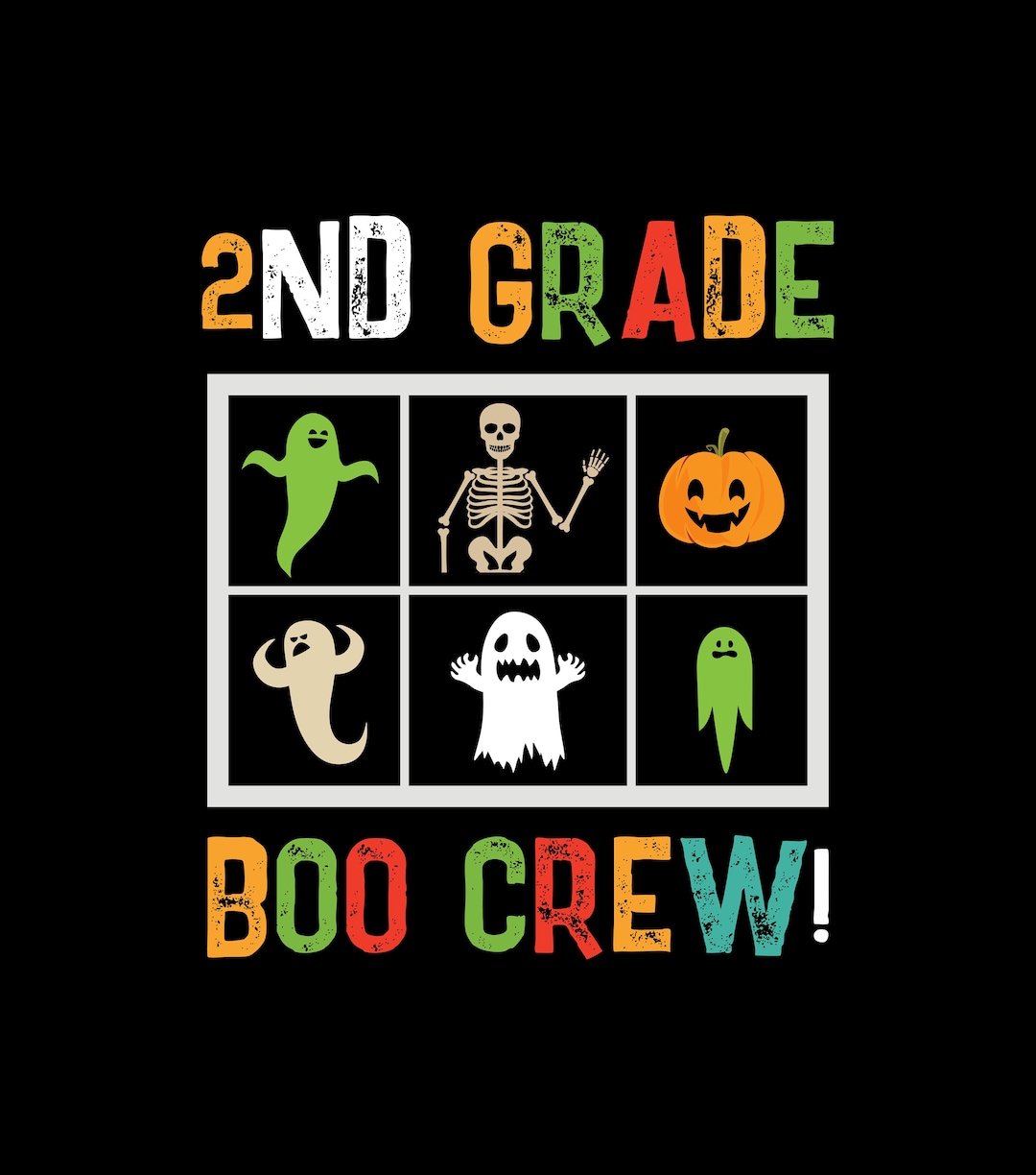 2nd Grade Boo Crew Teacher Student Funny Halloween Costume SVG, 2nd ...