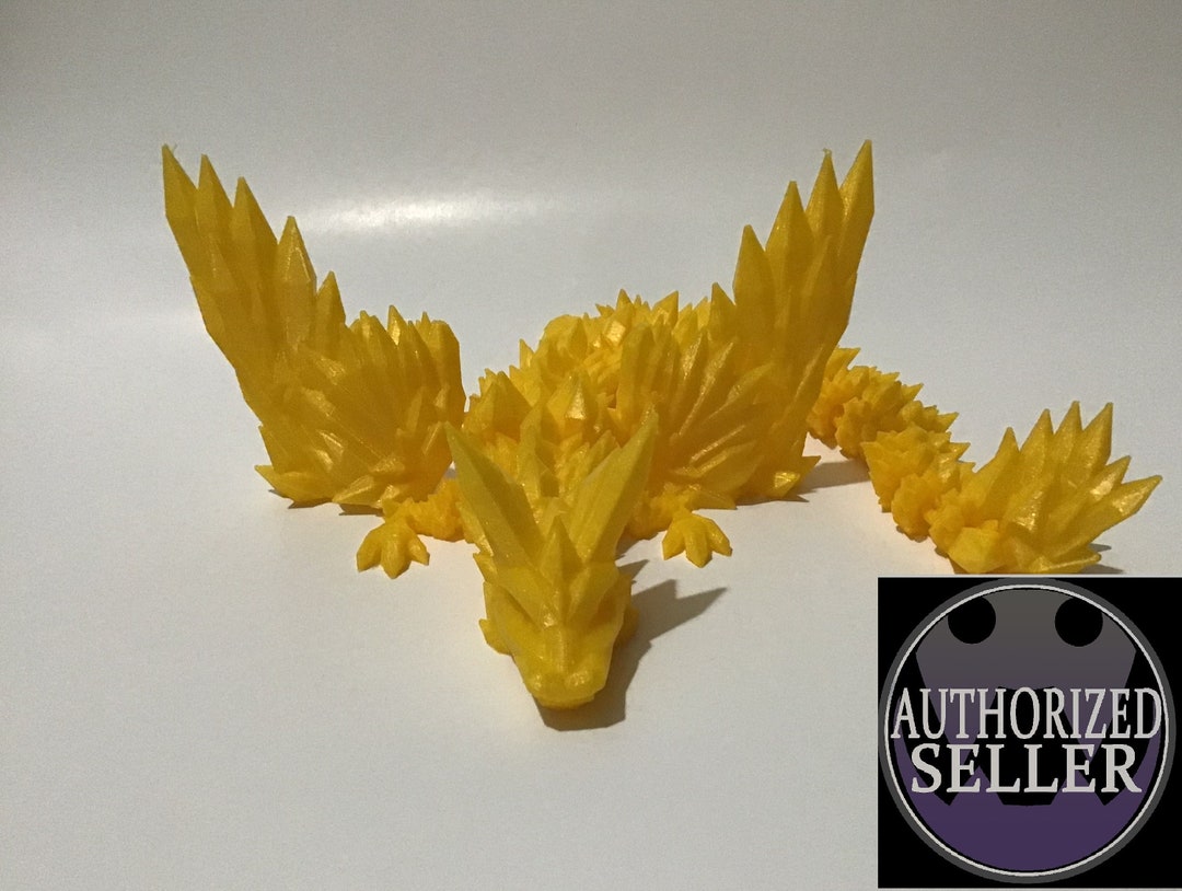 Articulating Winged Crystal Dragon - Etsy