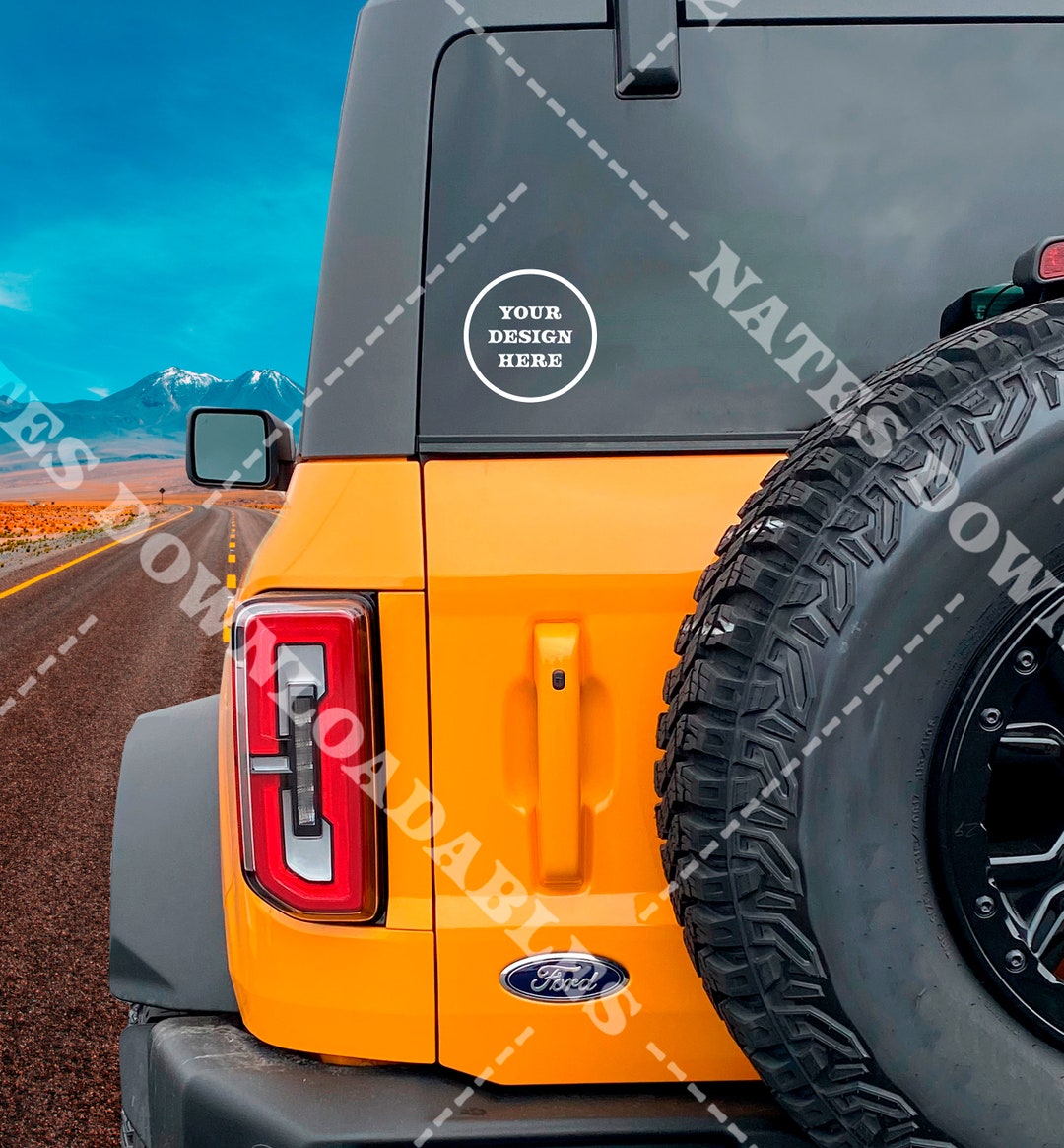 Car Mockup, Car Sticker Mockup, Vinyl Decal Mockup, Sticker Decal ...