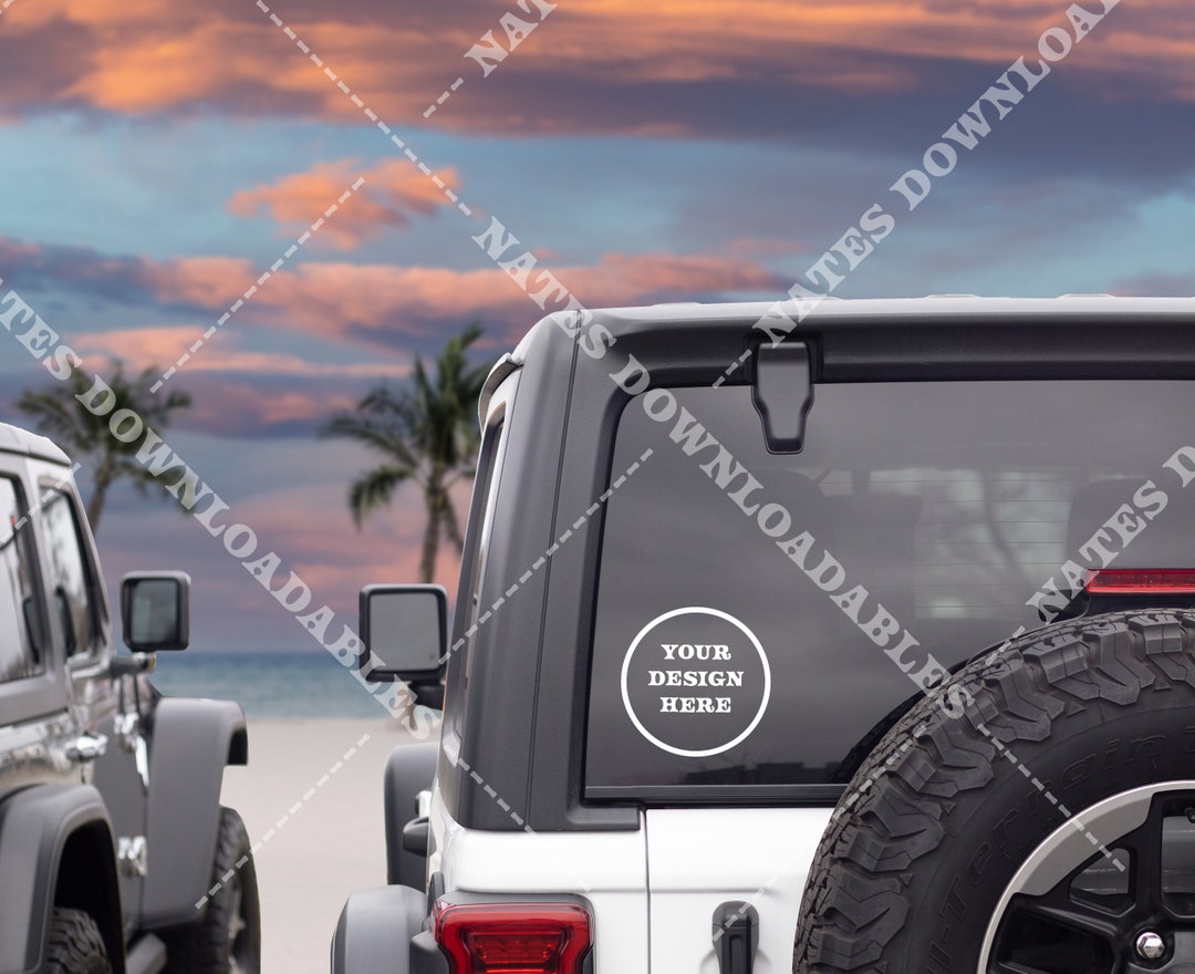 Car Mockup, Car Sticker Mockup, Vinyl Decal Mockup, Sticker Decal ...