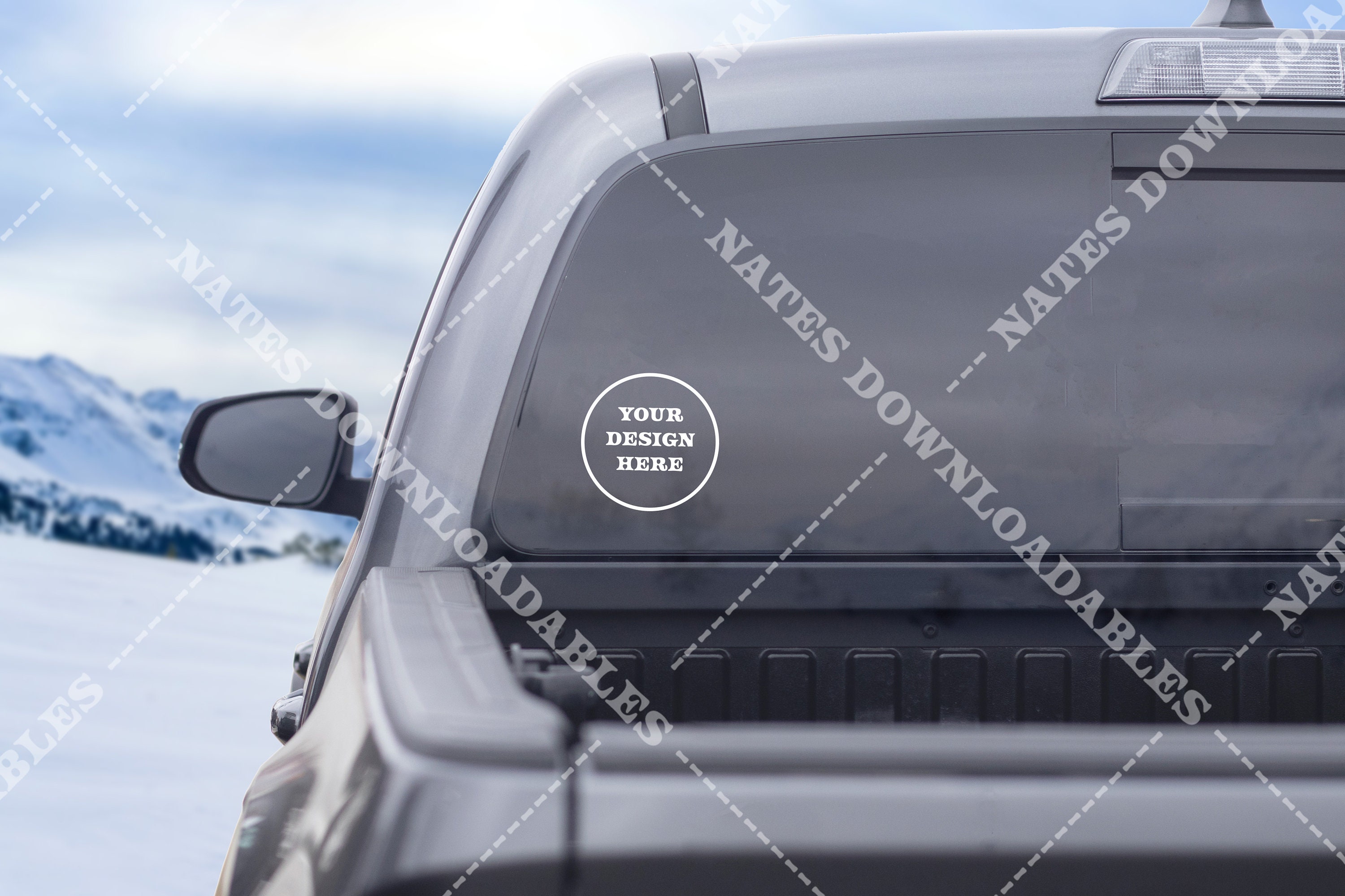 Car Mockup, Car Sticker Mockup, Vinyl Decal Mockup, Sticker Decal ...