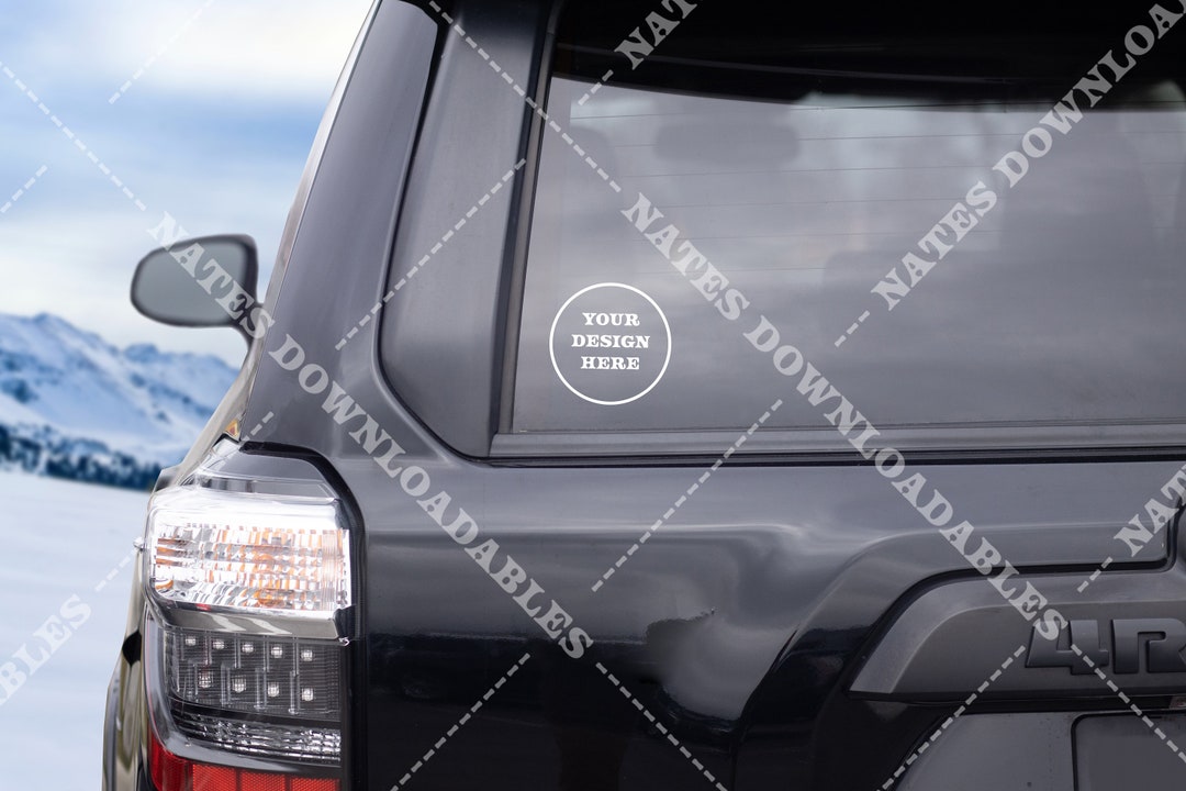 Car Mockup, Car Sticker Mockup, Vinyl Decal Mockup, Sticker Decal ...