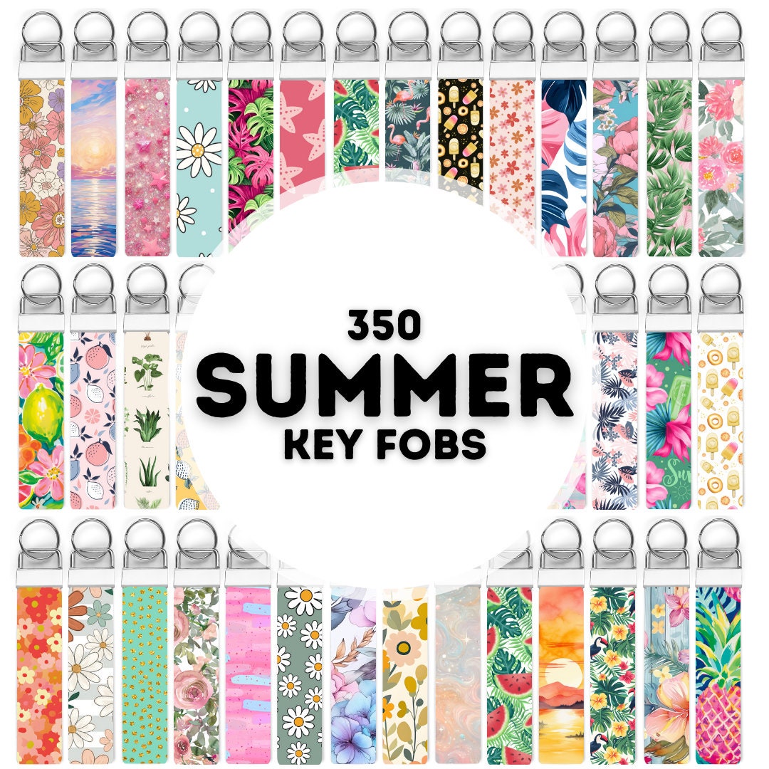 350 Summer Key Fob Sublimation Designs Png, Key Fob Sublimation Design ...